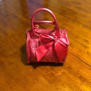 Justice | Accessories | Girls Justice Pink Sequin Satchel Purse W ...